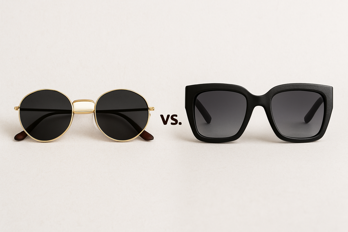 Round vs. Square Sunglasses: What’s the Difference? – ROYALTAIL